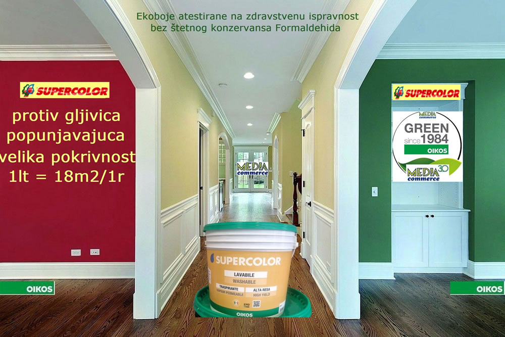 Supercolor akrilna ekoboja protiv gljivica u vodenoj otopini ...